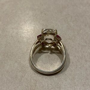 Jewelry | Genuine Quartz And Ruby Ring Set In Sterling | Poshmark